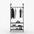 Shelf clothes rail » Wardrobes with shoe rack | pamo. – pamo. design
